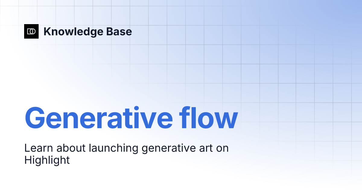 Generative flow | Knowledge Base